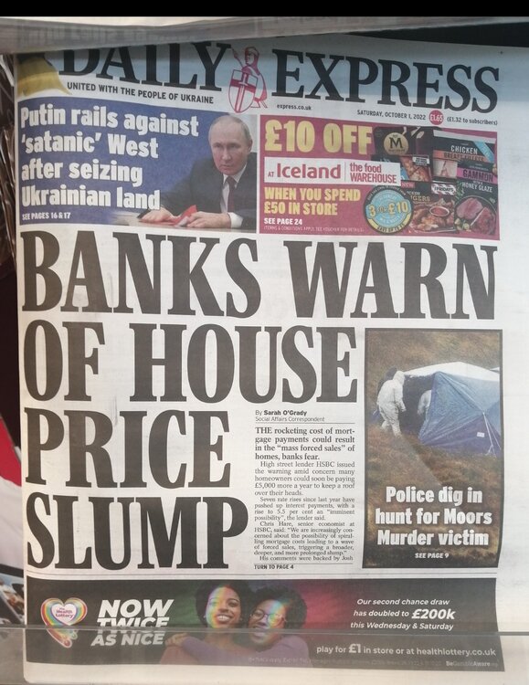 Today's Daily Express Headline - All about House prices - House Price ...