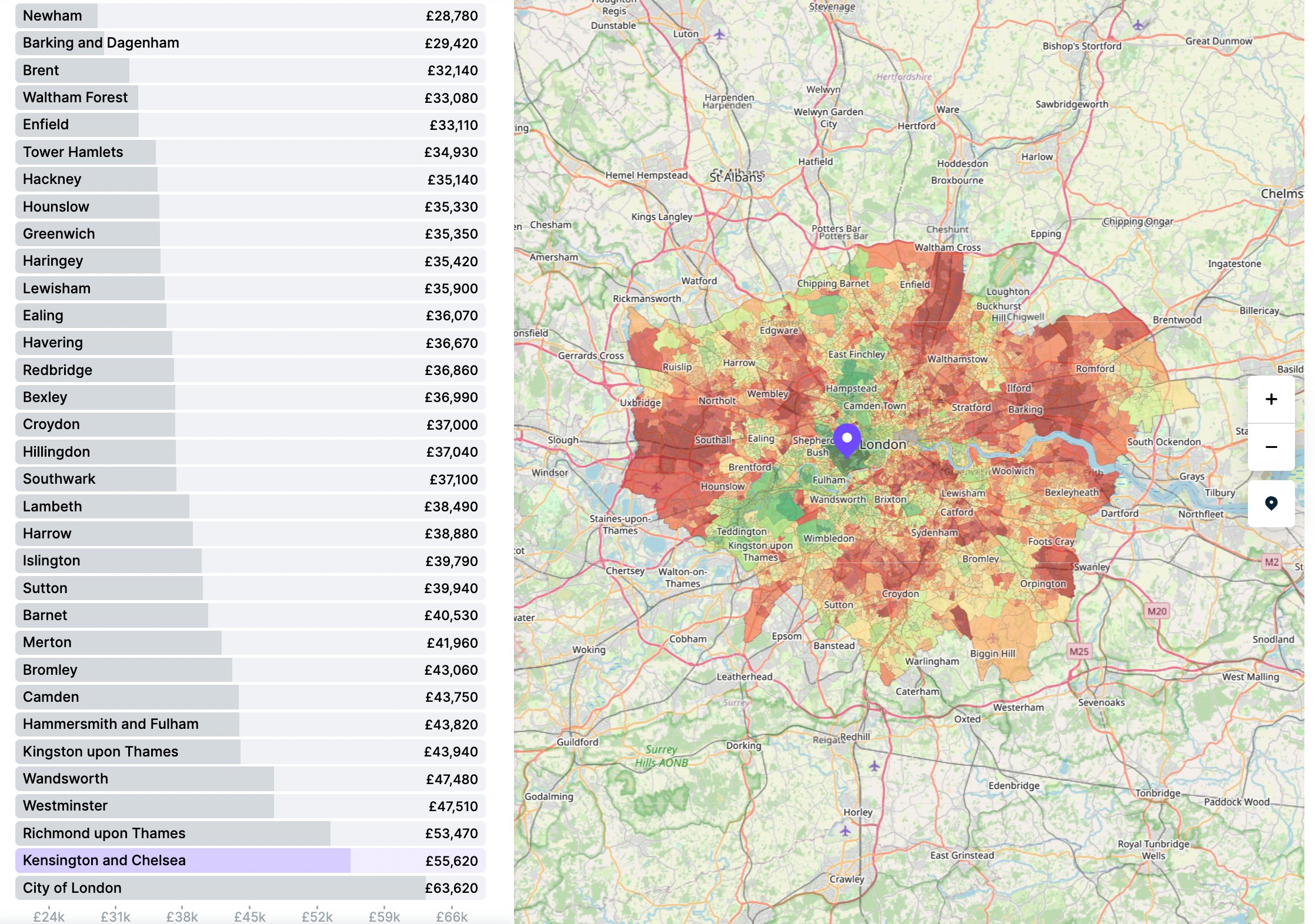 London Mean Household Income - All about House prices - House Price ...